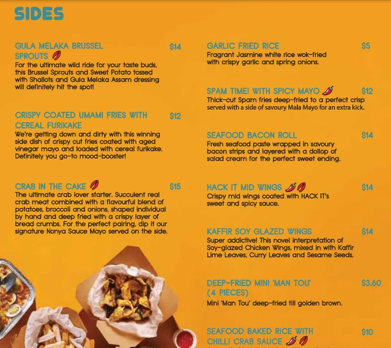 Hack It Menu & Price List Singapore Updated 2024 – SG Menuu