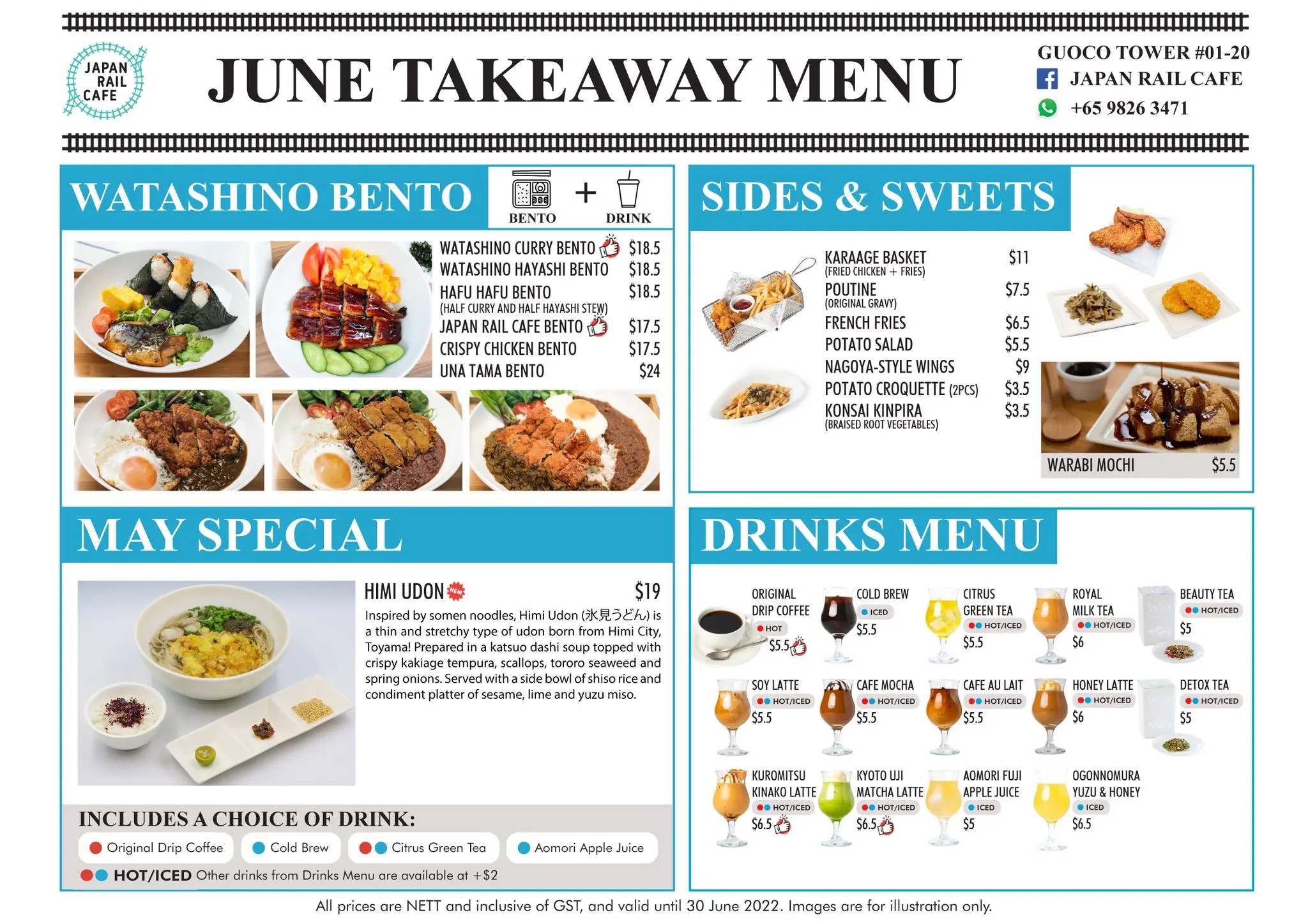 JAPAN RAIL CAFE Menu & Price List Singapore Updated 2024 – SG Menuu