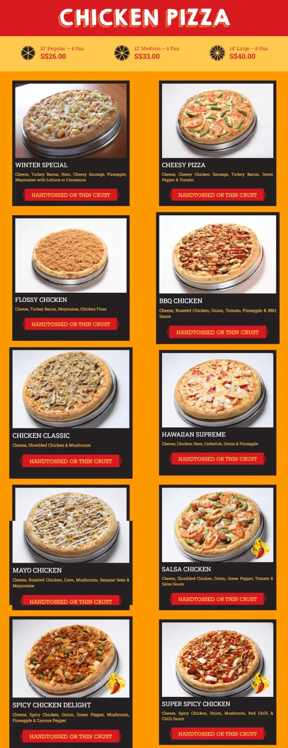 Rite Pizza Menu & Price List Singapore Updated 2024 – SG Menuu