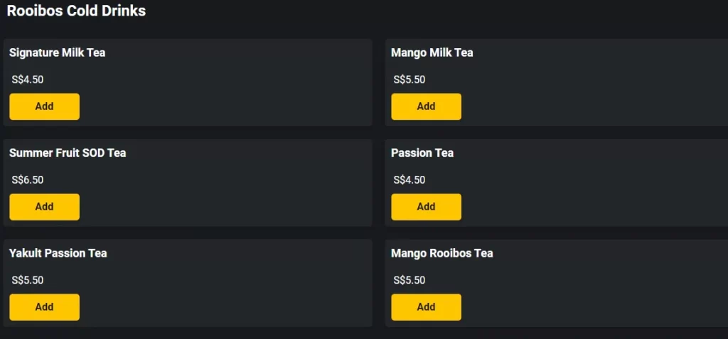 SOD Cafe Menu & Price List Singapore Updated 2024 – SG Menuu