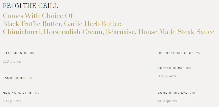 Lavo Menu & Price List Singapore Updated 2024 – SG Menuu