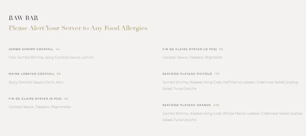 Lavo Menu & Price List Singapore Updated 2024 – SG Menuu